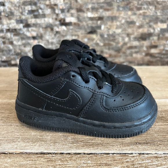 Nike | Shoes | Nike Airforce Lowaf1 Triple Black Toddler Sneakers Size ...